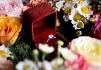 Closeup Wedding Ring Red Box | Premium Photo - rawpixel