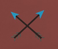 Crossed Arrow Archery Direction Icon | Free Photo - rawpixel