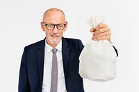 Male Holding Money Bag Concept | Premium Photo - rawpixel