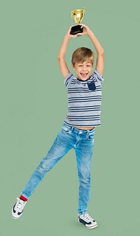 Boy Won Award Reward Cup | Free Photo - rawpixel