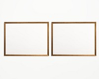 Two photo frames isolated white | Premium PSD Mockup - rawpixel