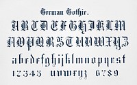 German gothic fonts Draughtsman's Alphabets | Premium PSD - rawpixel