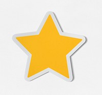 Paper craft of star icon | Premium PSD - rawpixel