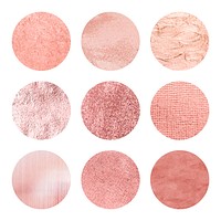 Set round pink texture vectors | Premium Vector - rawpixel