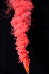 Coral red smoke effect on a black | Free Photo - rawpixel