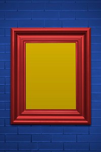 Red photo frame mockup | Premium PSD Mockup - rawpixel