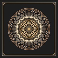 Golden arabesque patterned design element | Premium Vector - rawpixel