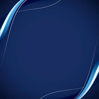 Blue curve frame template vector | Premium Vector - rawpixel