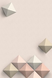 Geometric paper craft design background | Premium PSD - rawpixel