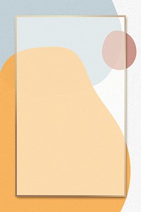 Gold rectangular metallic frame on abstract | Free PSD - rawpixel