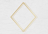 Golden framed rhombus wall texture | Premium PSD - rawpixel