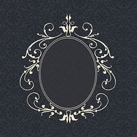 Round filigree frame border psd | Premium PSD - rawpixel