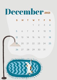 2021 calendar December printable template | Premium Vector - rawpixel