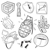 Hand drawing illustration set safety | Premium Vector - rawpixel