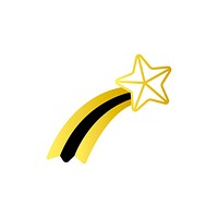 Illustration of shooting star icon | Free Vector - rawpixel