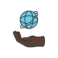 Illustration of global network icon | Free Vector - rawpixel