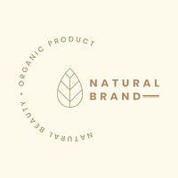 Natural brand logo badge vector | Free Vector - rawpixel