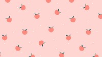 Peach computer wallpaper vector, cute | Premium Vector - rawpixel