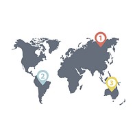 World business distribution infographic vector | Premium Vector - rawpixel