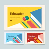 Education and learning informational website | Premium Vector - rawpixel