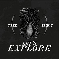 Let's explore logo design vector | Free Vector - rawpixel