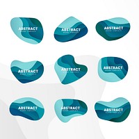 Abstract badge design vector set | Premium Vector - rawpixel