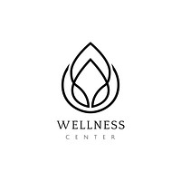 Wellness center design logo vector | Premium Vector - rawpixel