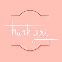 Thank you typography design vector | Premium Vector - rawpixel