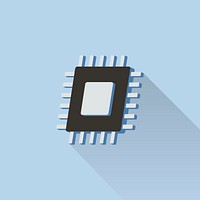 Illustration of a microchip | Free Vector - rawpixel