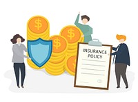 Illustration people insurance policy | Premium Vector - rawpixel