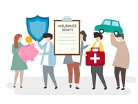 Illustration people an insurance policy | Premium Vector - rawpixel