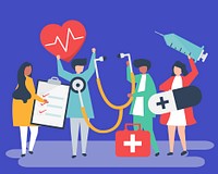 Group medical staff carrying health | Premium Vector - rawpixel