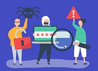 Character illustration people cyber crime | Premium Vector - rawpixel