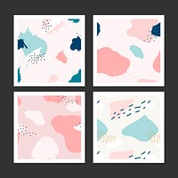 Pastel Memphis pattern design vector | Free Vector - rawpixel