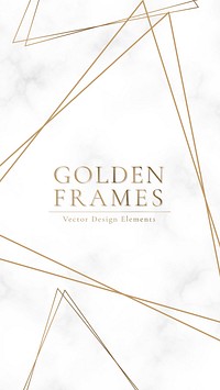 Golden triangle frame template vector | Premium Vector - rawpixel