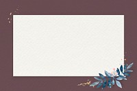 Leafy paper rectangle frame vector | Premium Vector - rawpixel