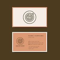 Coffee shop business card template | Premium Vector - rawpixel