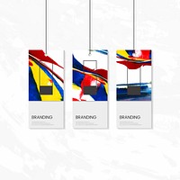 Tag branding with abstract design | Free Vector - rawpixel