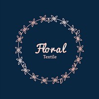 Floral textile logo design vector | Premium Vector - rawpixel