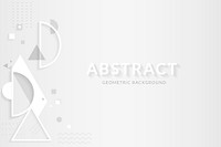 White abstract geometric background vector | Premium Vector - rawpixel