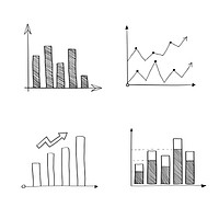 Positive line graph and bar | Premium Vector - rawpixel