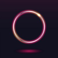 Retro neon round badge vector | Premium Vector - rawpixel