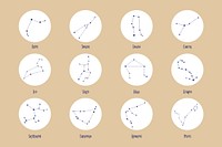 Astrological star signs vector set | Premium Vector - rawpixel