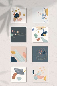 Abstract background card vector set | Premium Vector - rawpixel