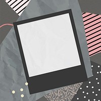 Blank photo frame scrapped paper | Premium Vector - rawpixel
