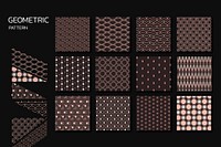 Seamless geometric pattern vector set | Premium Vector - rawpixel