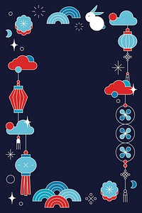 Chinese Mid Autumn festival frame | Premium Vector - rawpixel