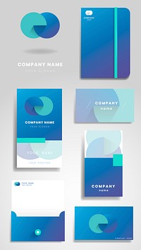 Blue business card design vector | Premium Vector - rawpixel