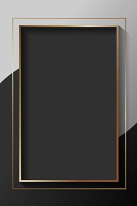 Blank rectangle black abstract frame | Premium Vector - rawpixel
