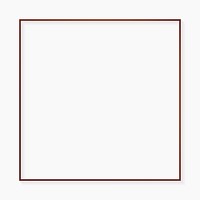 Square bronze frame on white | Free Vector - rawpixel
